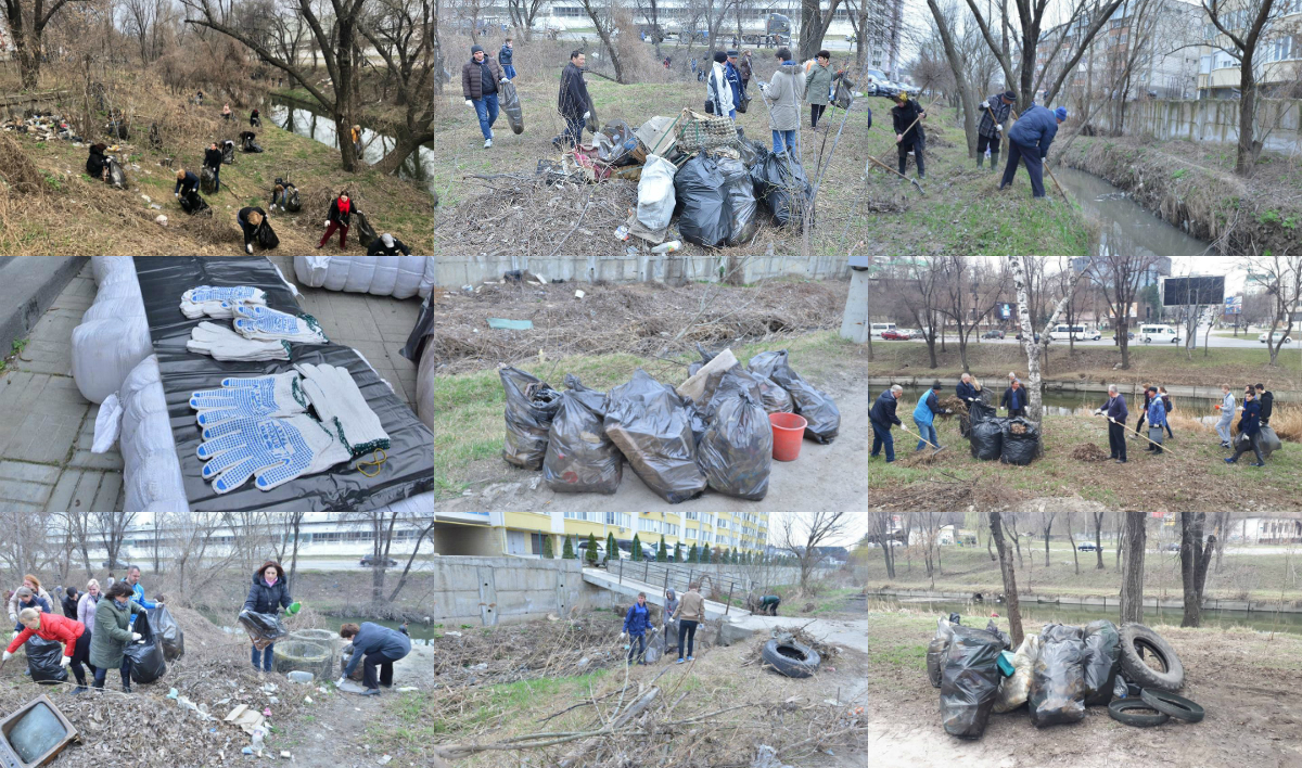 foto | Bazinele acvatice din Chișinău „respiră”. Sute de saci de gunoi ...